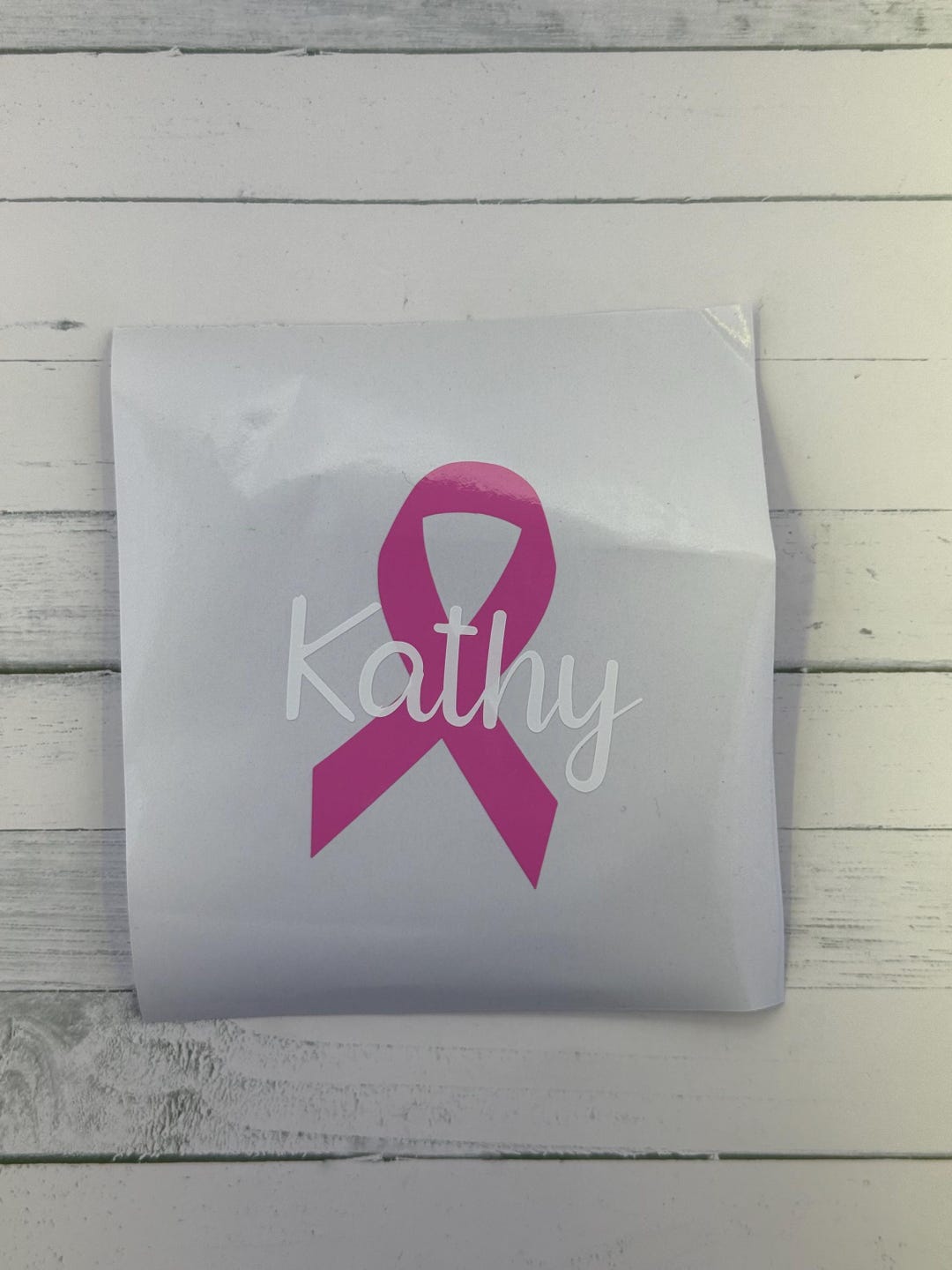 Cancer Awareness Ribbon Vinyl Decal. Ribbon Vinyl Sticker Decal. Custom ...
