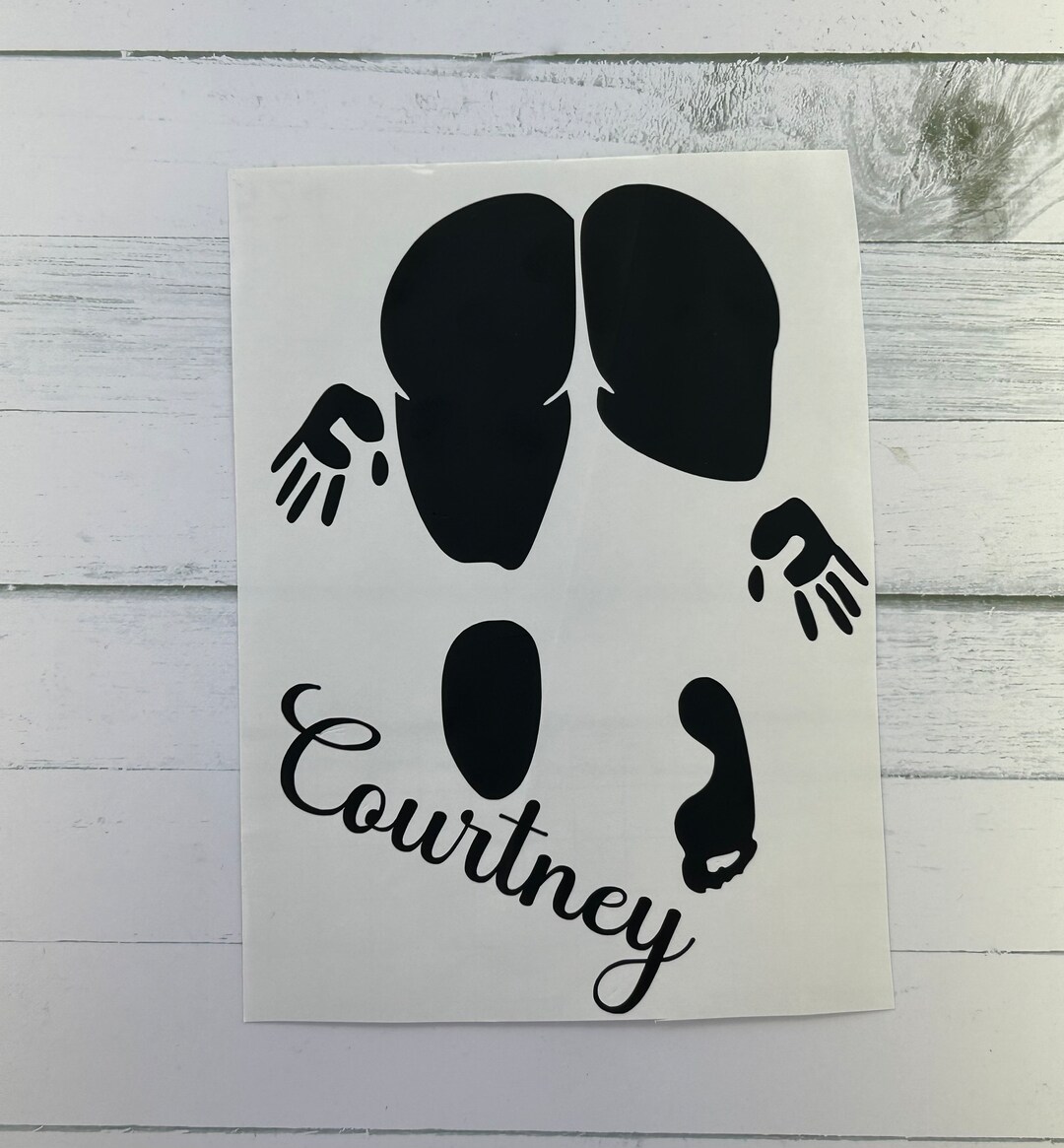 Personalized Car Decal. Body Art Decal. Body Outline Decal. Booty Decal ...