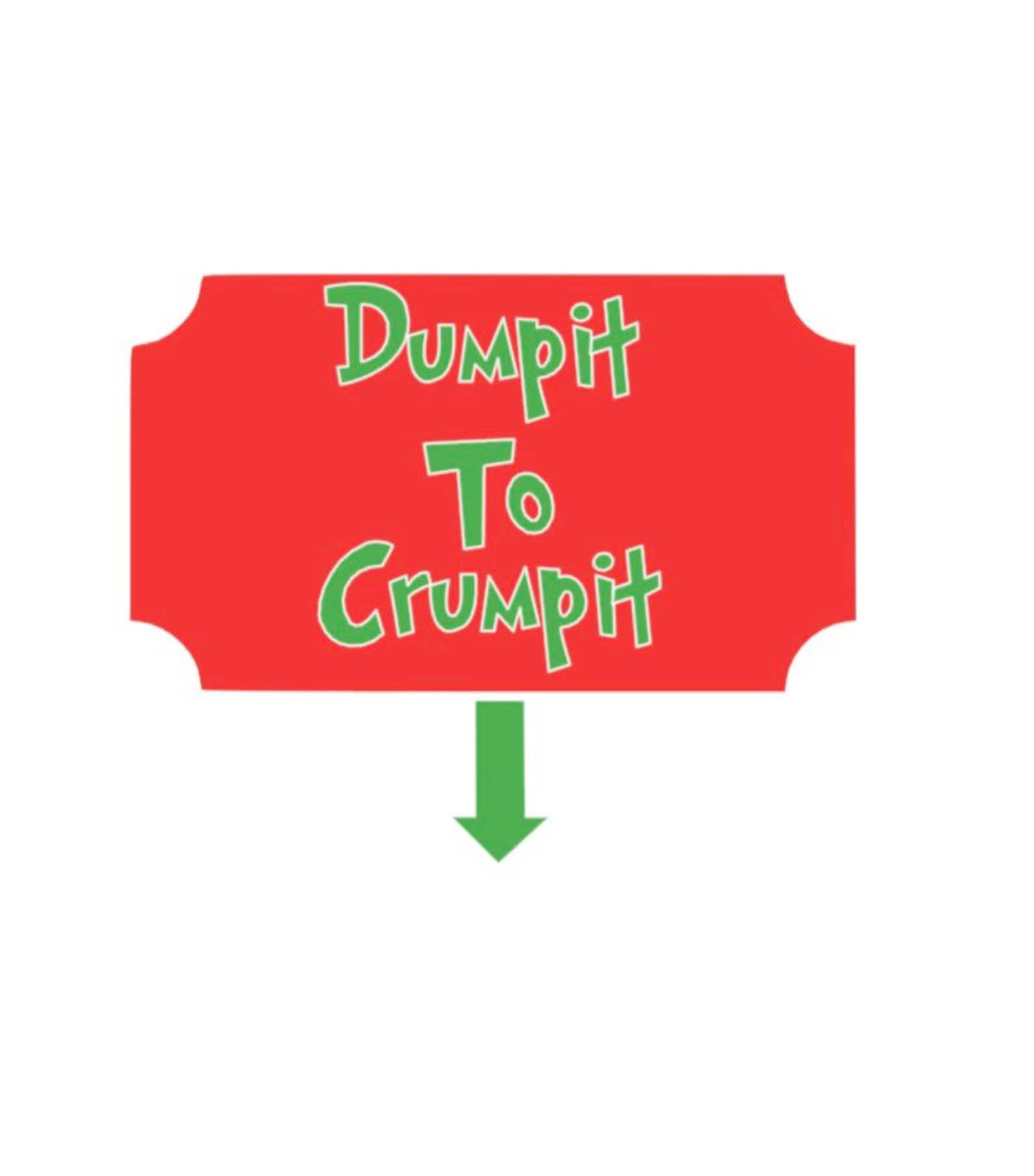 Dump It to Crumpit Decal. Bathroom Decals. Christmas Decals. Trash Can ...