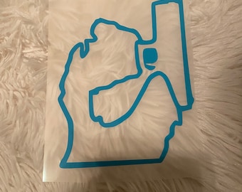 Michigan Mitten Decal - Etsy