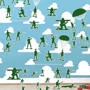 Small Army Men Decals. Army Men Stickers. Army Men Wall Decals. Kids ...