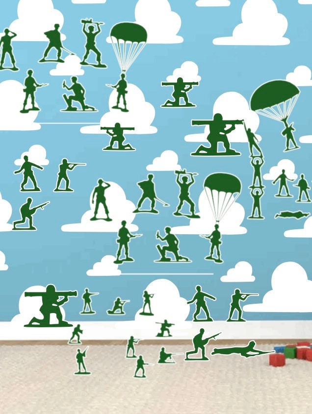 Toy Soldier Vinyl Decals: Kids Army Men Room Decor. - Etsy