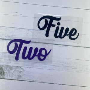 Number Iron on Decals. Birthday Iron on Number Decals. Number Iron Ons ...