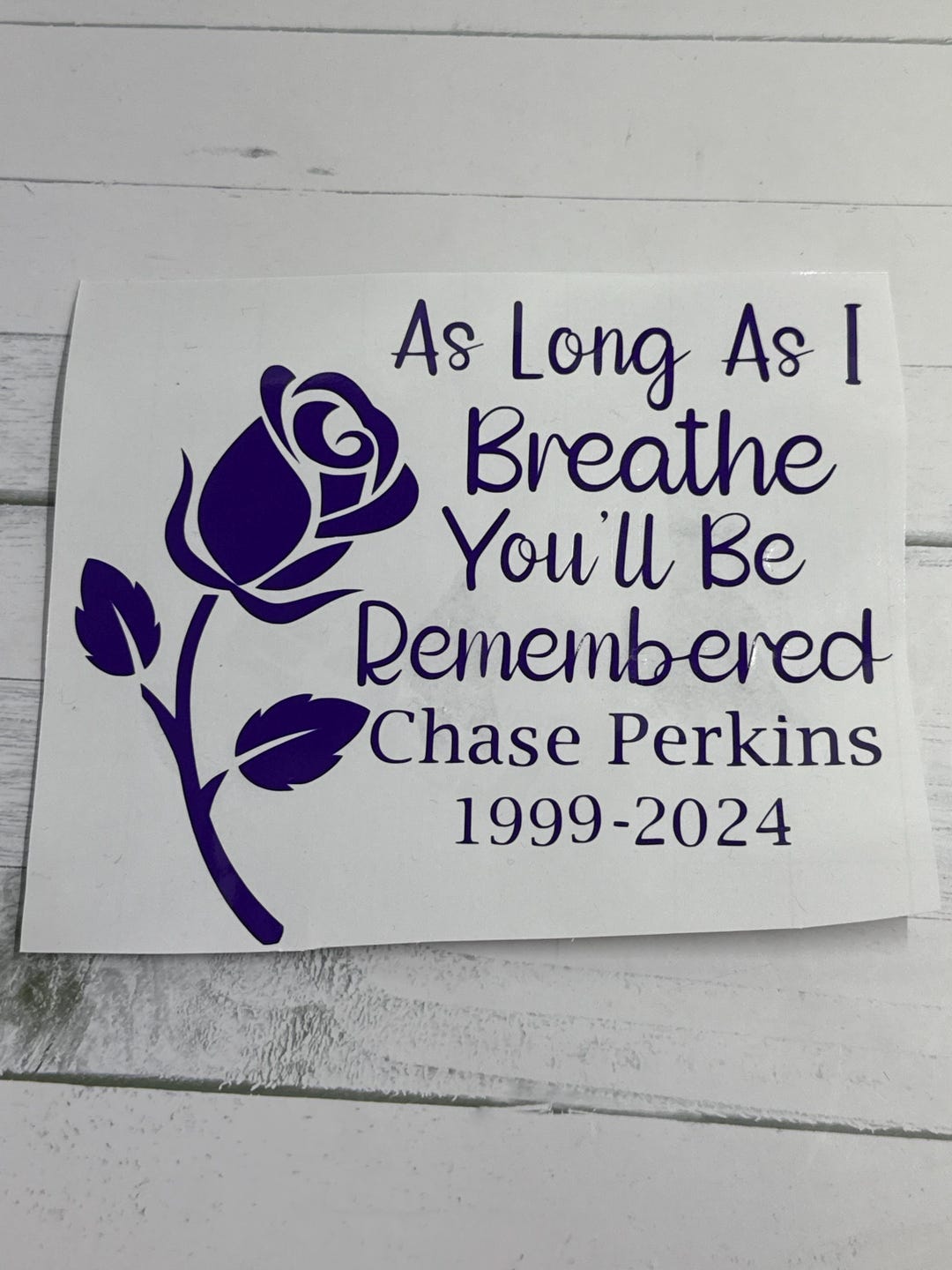 Memorial Decal. Custom Memorial Decal. Custom in Loving Memory Stickers ...