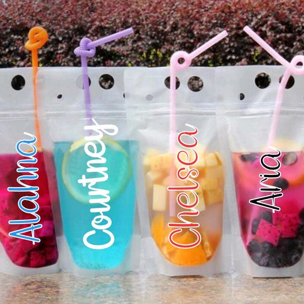 Custom Drink Pouch - Etsy