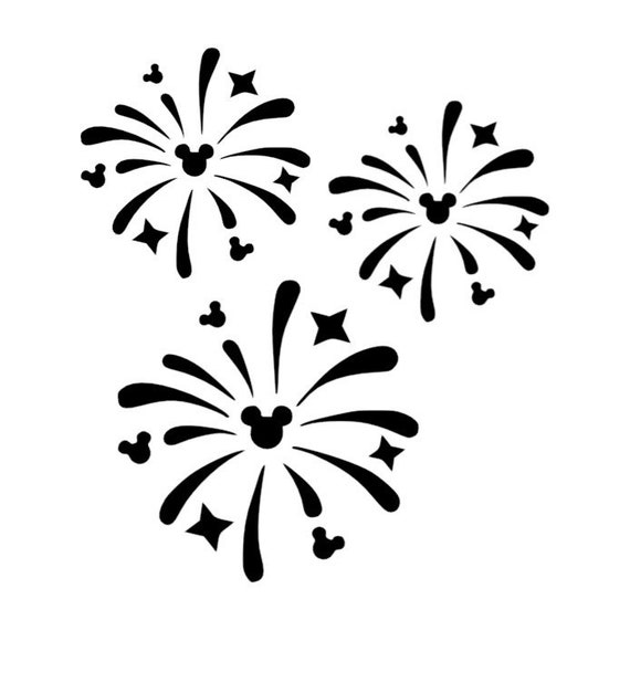 Disney Fireworks Disney Themed Fireworks Permanent Vinyl - Etsy