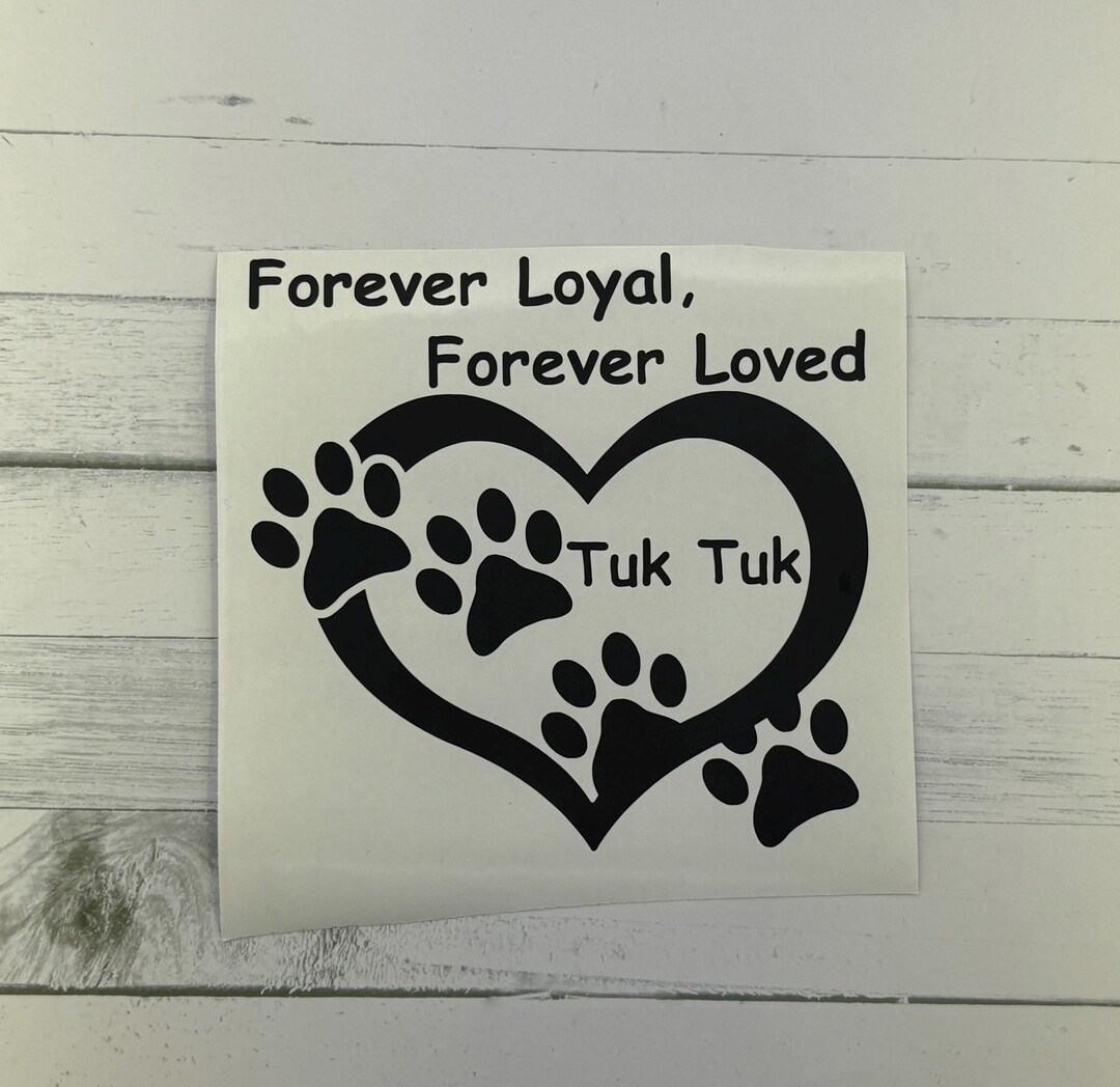 Custom Dog Memorial Decal. Pet Remembrance Gift. Pet Loss Decal. - Etsy