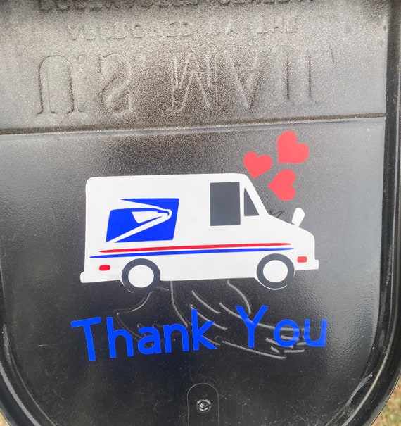 Mail Box Decal. Mail Box Vinyl Decal. Thank You Mail Box - Etsy