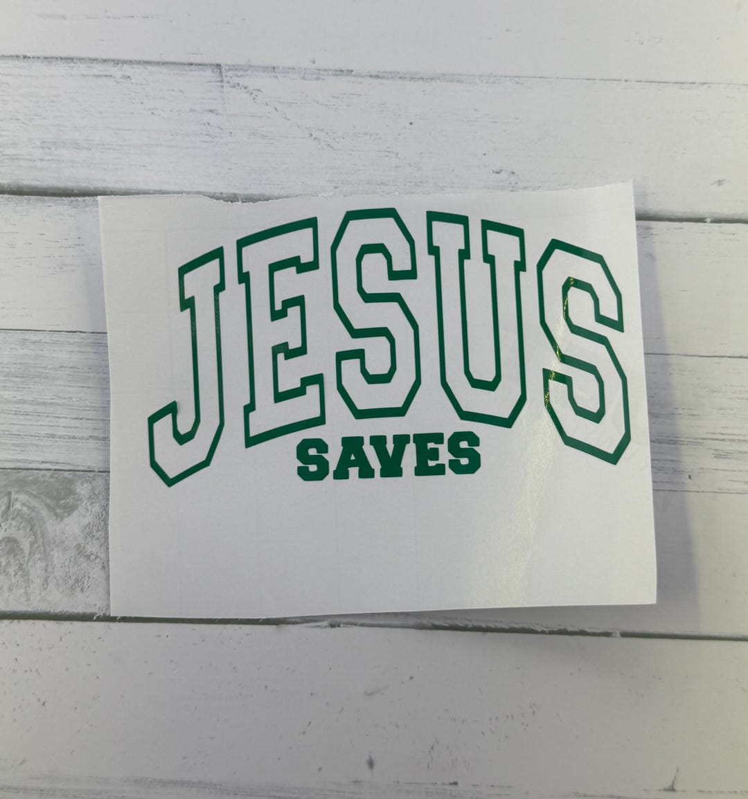 Christian Car Decal: Jesus Saves Vinyl Sticker - Etsy