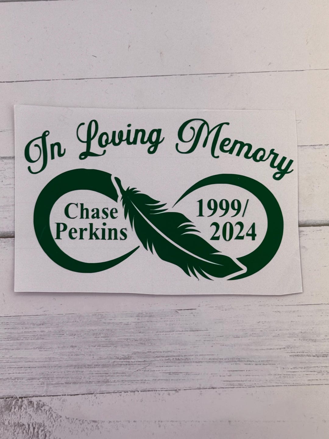 Memorial Decal. Custom Memorial Decals. Custom in Loving Memory ...