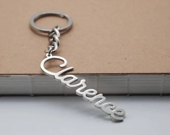Custom Text Keychain - Etsy