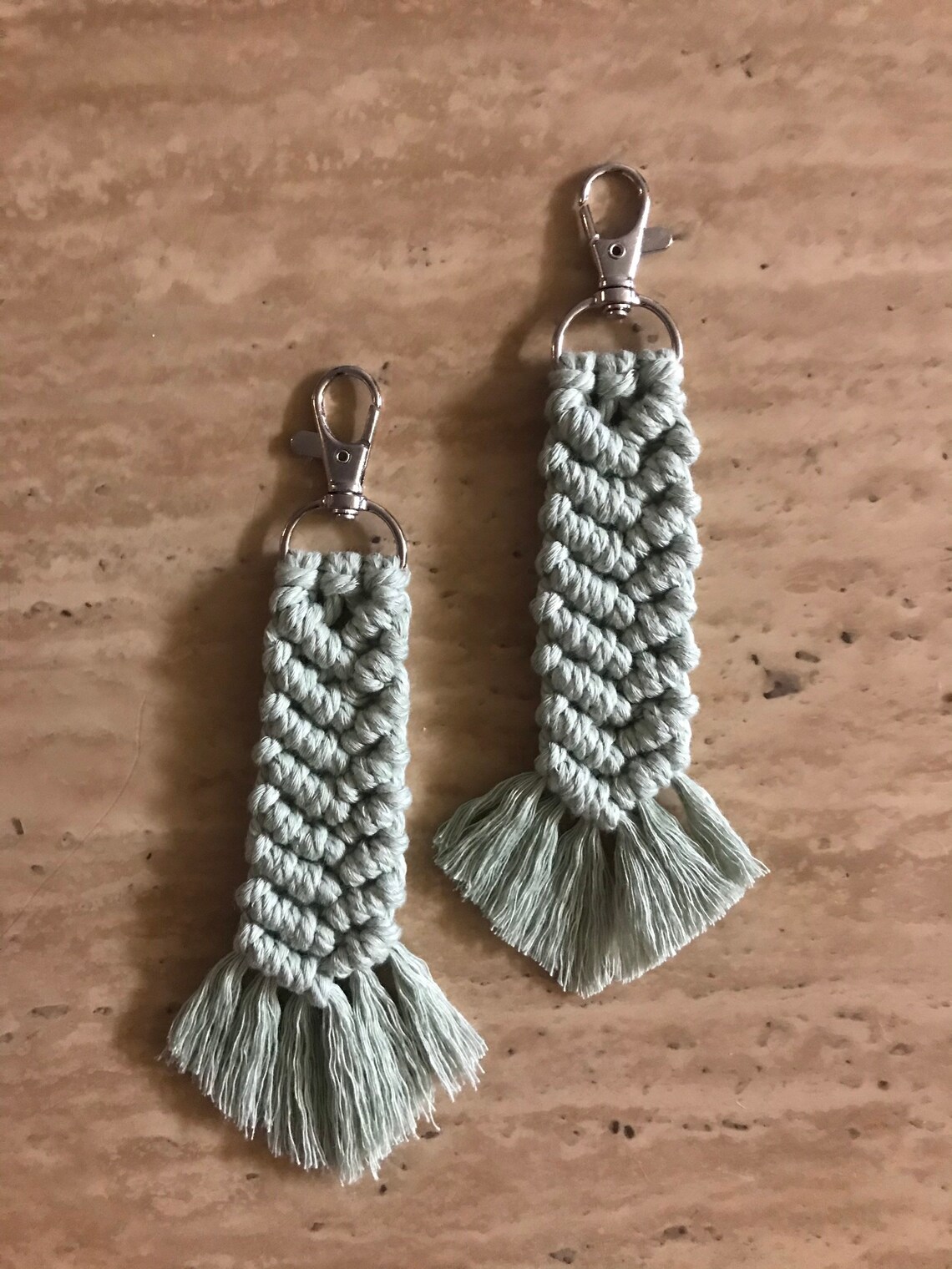 Macrame Key Chain | Mermaid Tail Keychain | Small Gift Item - Etsy