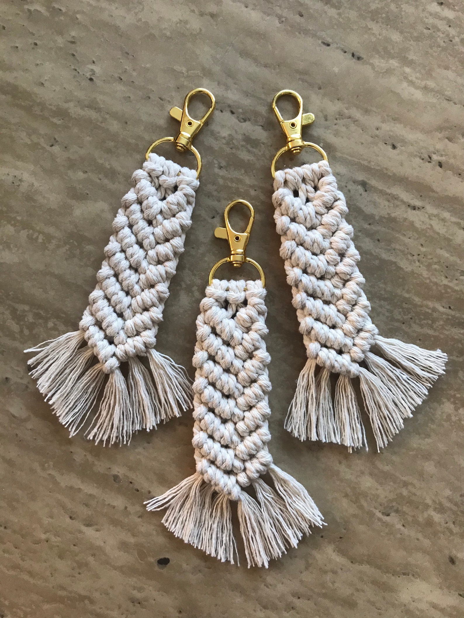 Macrame Key Chain | Mermaid Tail Keychain | Small Gift Item - Etsy