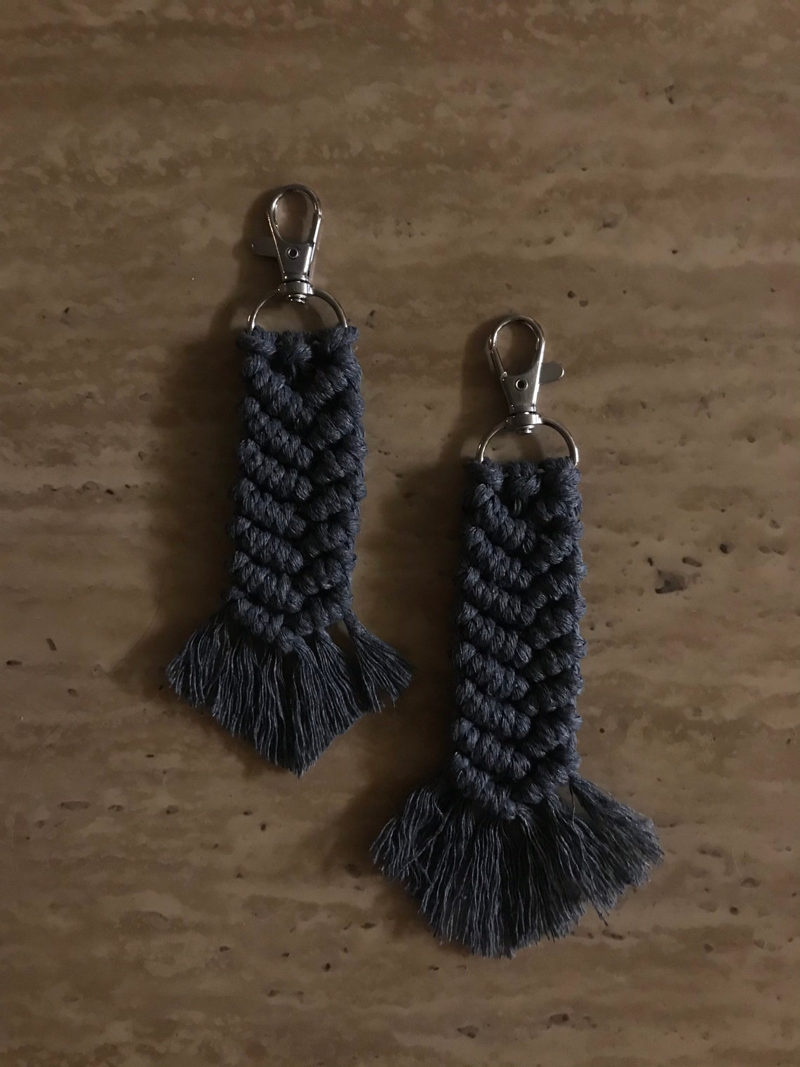 Macrame Key Chain | Mermaid Tail Keychain | Small Gift Item - Etsy