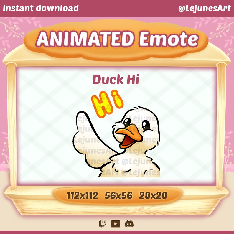 Animated Duck Emote Meme Twitch Emotes Twitch Emote Youtube Emote ...