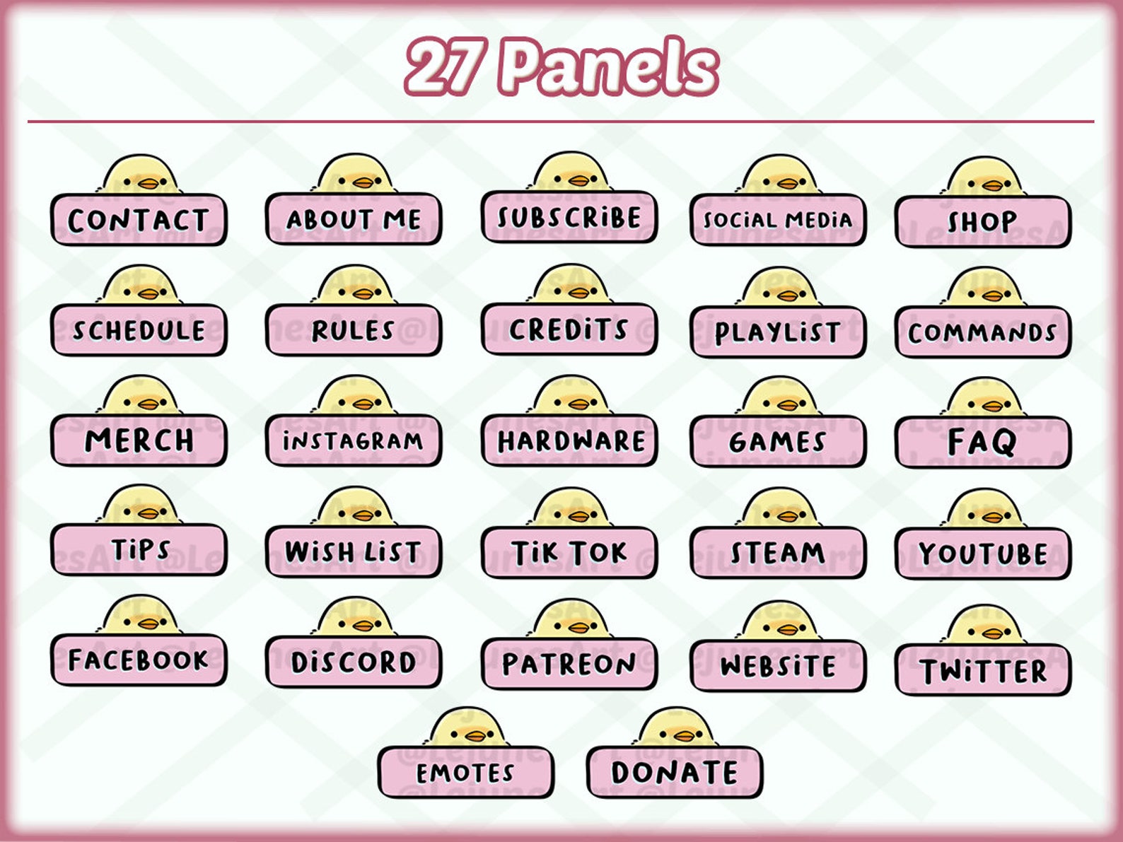 Stream Overlay Package Animated | Cute Windows Theme Overlay | Chick ...