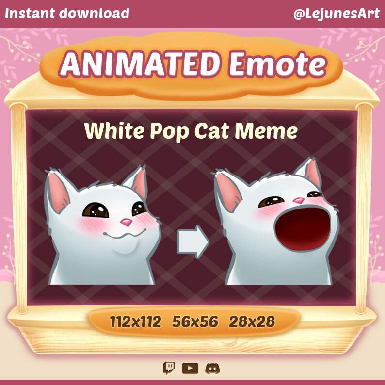 Animated Cat Emote Meme Twitch Emotes Twitch Emote Youtube Emote ...