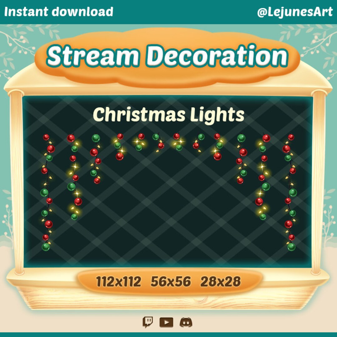 Light Chains Animated Stream Decorations / Animated Twitch - Etsy Australia