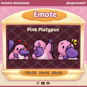 Twitch Emotes / Emote for Twitch, Discord and Youtube / Platypus Emote ...