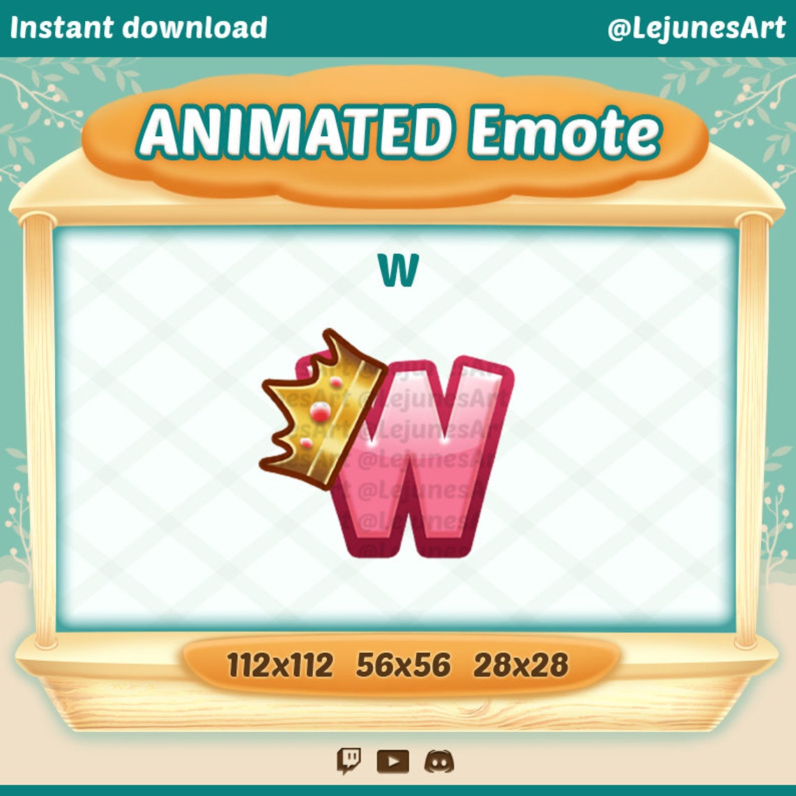 Animated Text Twitch Emote: Slang Streamer Emote (digital File) - Etsy
