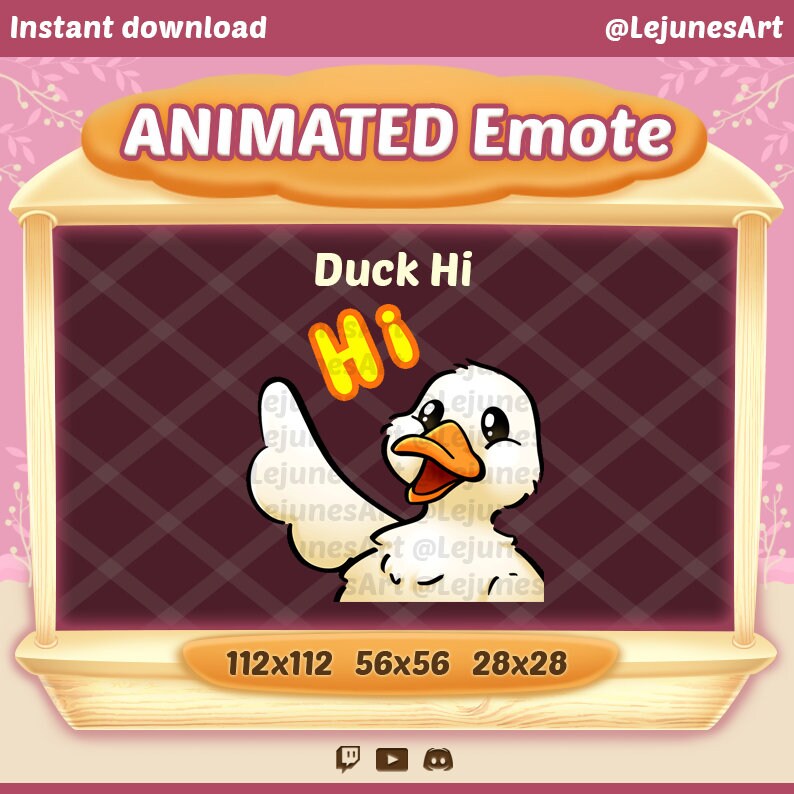 Animated Duck Emote Meme Twitch Emotes Twitch Emote Youtube Emote ...