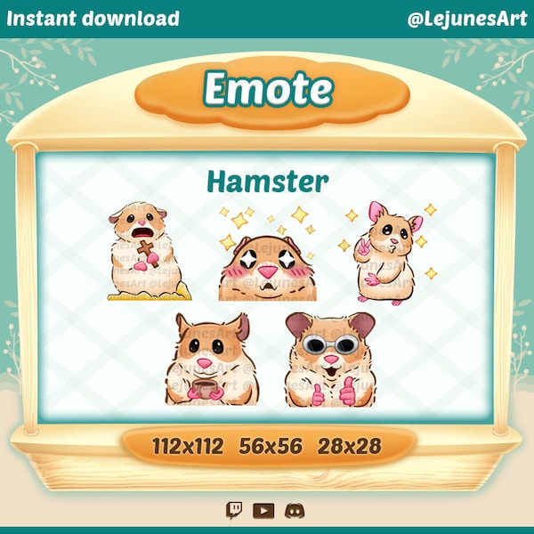 Hamster Même Emote - Etsy