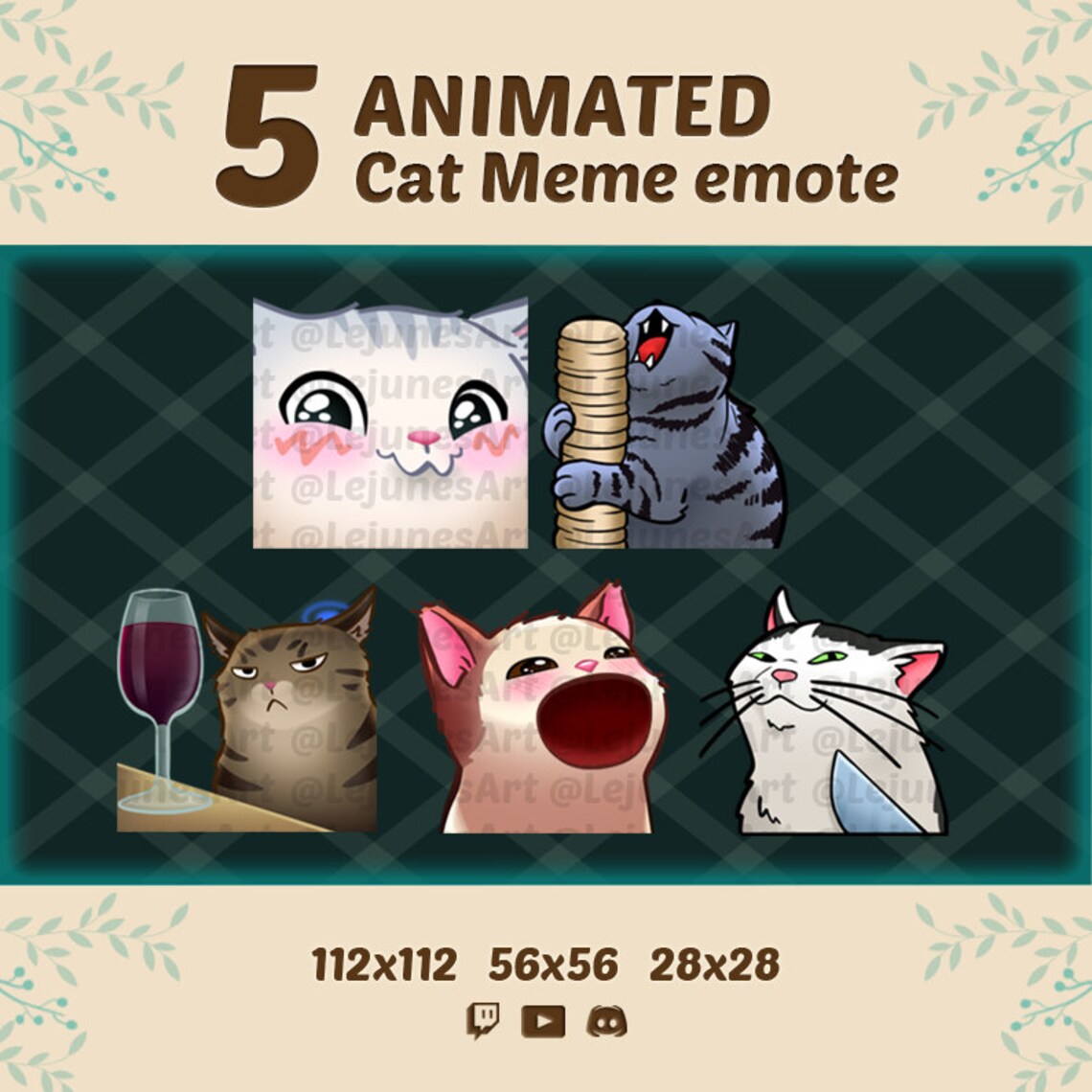 Animated Meme Emote Meme Twitch Emotes Pack Animated Amote | Etsy Canada