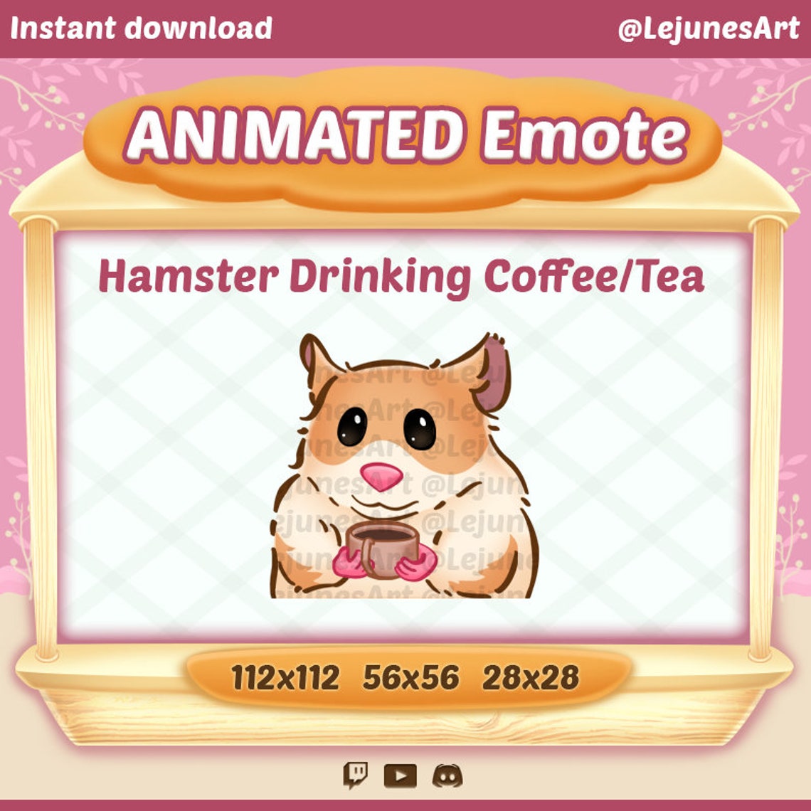 Hamster Animated Emote Meme Twitch Emote Animated GIF for Youtube ...