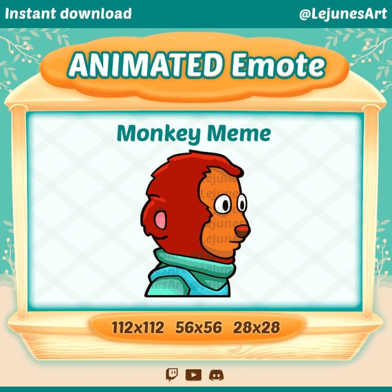 Affe Animierte Emote meme Twitch Emotes Twitch Emote - Etsy Österreich