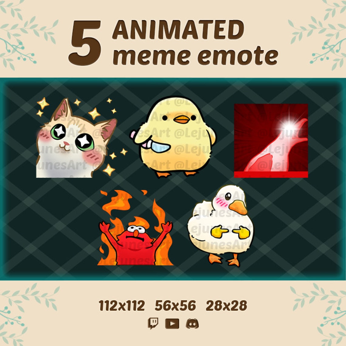 Animated Meme Emote Meme Twitch Emotes Pack Animated Amote - Etsy