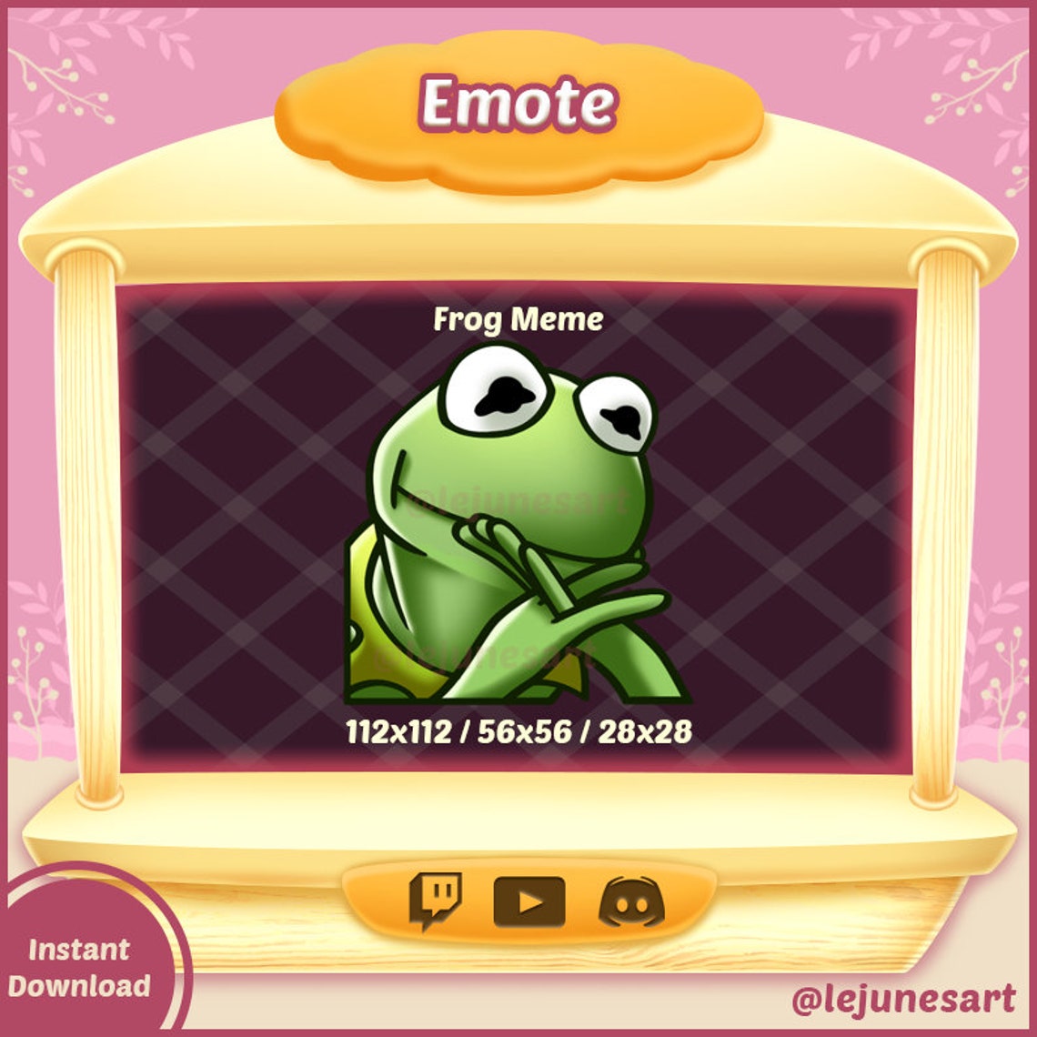 Frog Twitch emotes / Emote for twitch Discord and Youtube / | Etsy