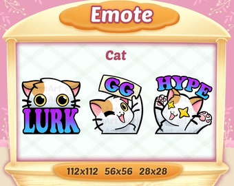 Twitch Emote Cat in a Cosmic Blanket - Etsy