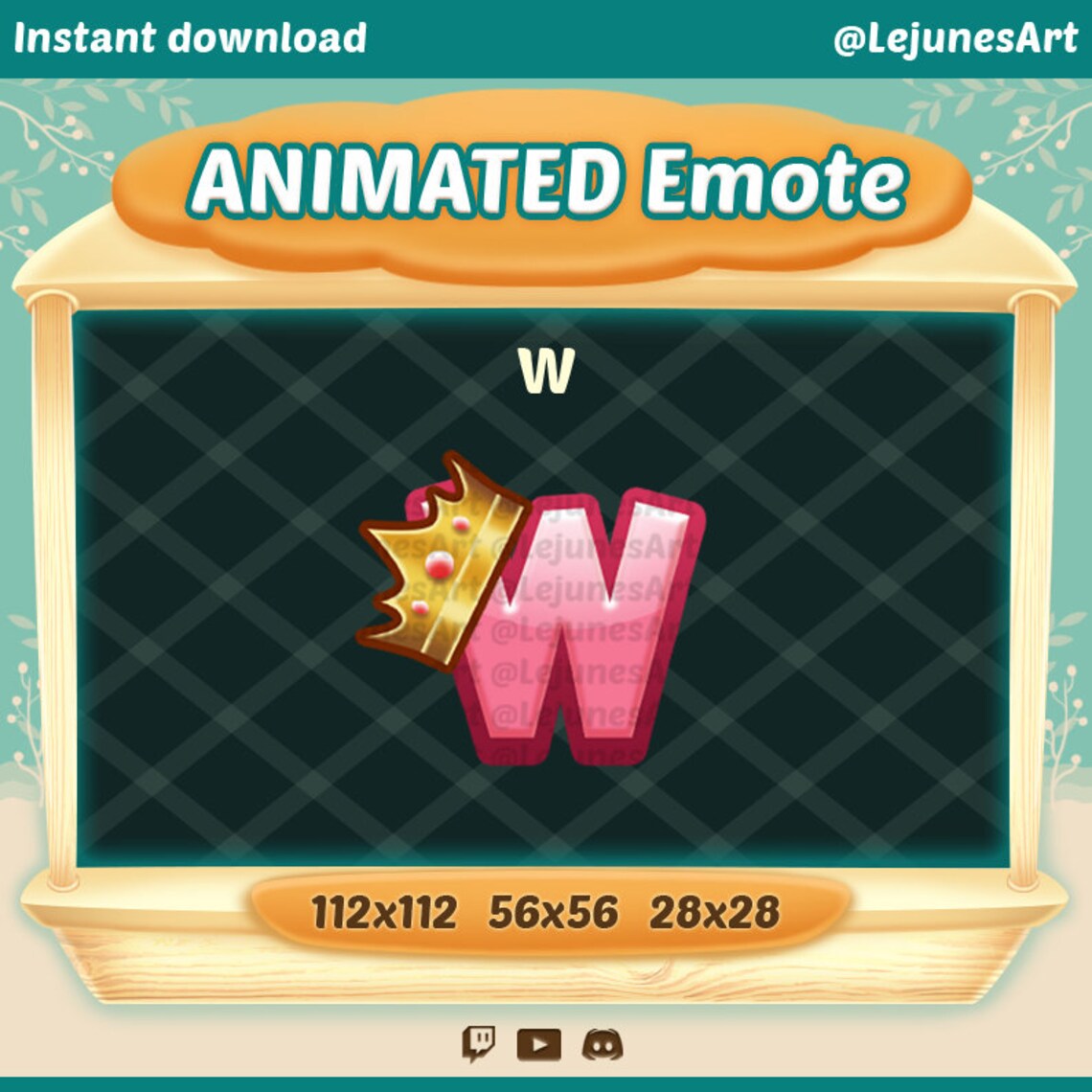 Animated Text Twitch Emote: Slang Streamer Emote (digital File) - Etsy