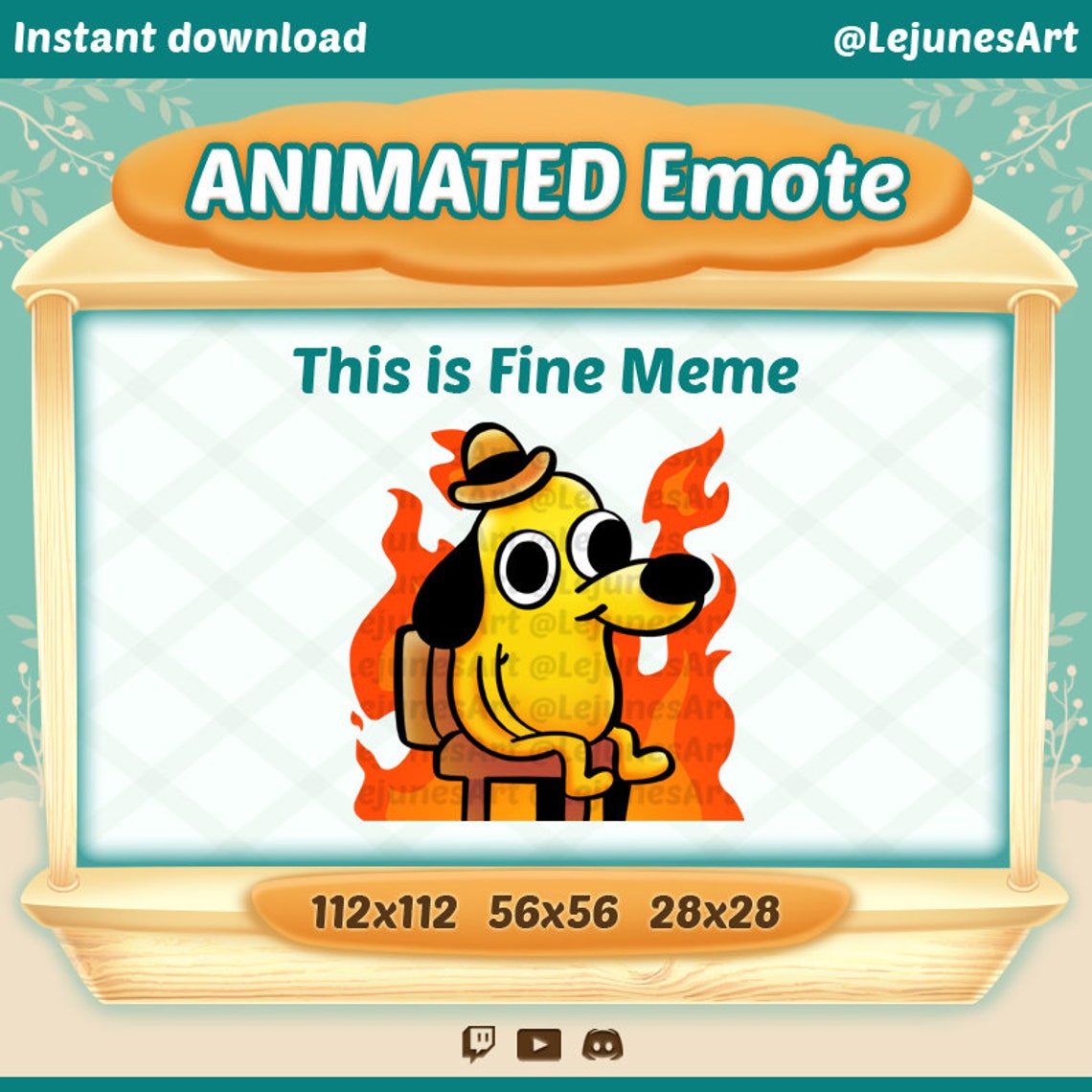 Animated Emote Meme Twitch Emotes Twitch Emote Youtube - Etsy