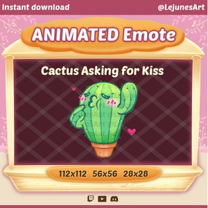 Animated Cacto Emote | Animated GIF for Youtube Discord and Twitch - Etsy