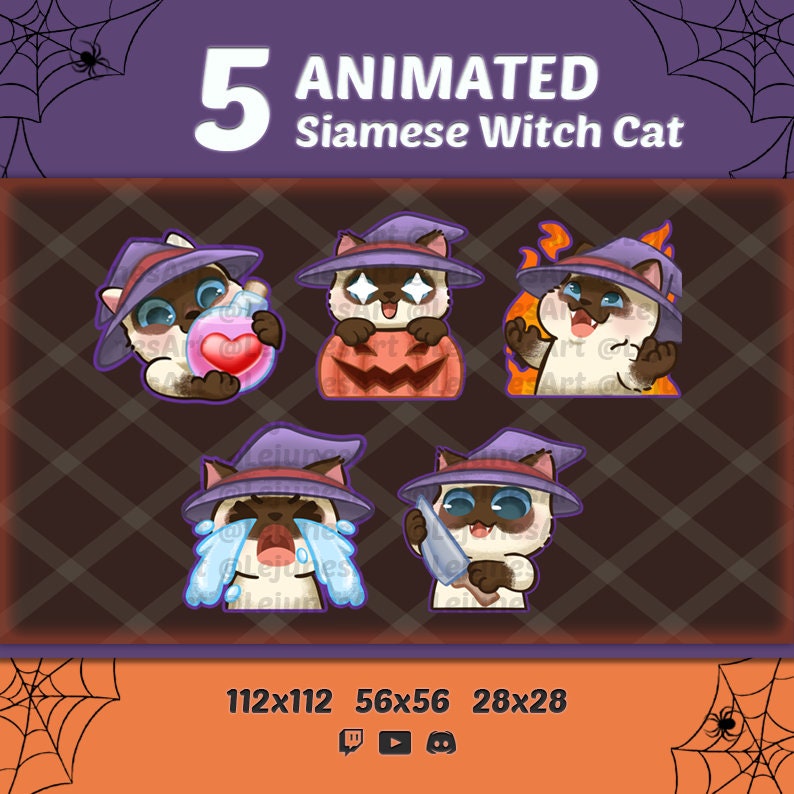Animated Witch Cat Emote Siamese Cat Twitch Emotes Cat Animated Amote ... Animated Witch Cat Emote Siamese Cat Twitch Emotes Cat Animated Amote ...