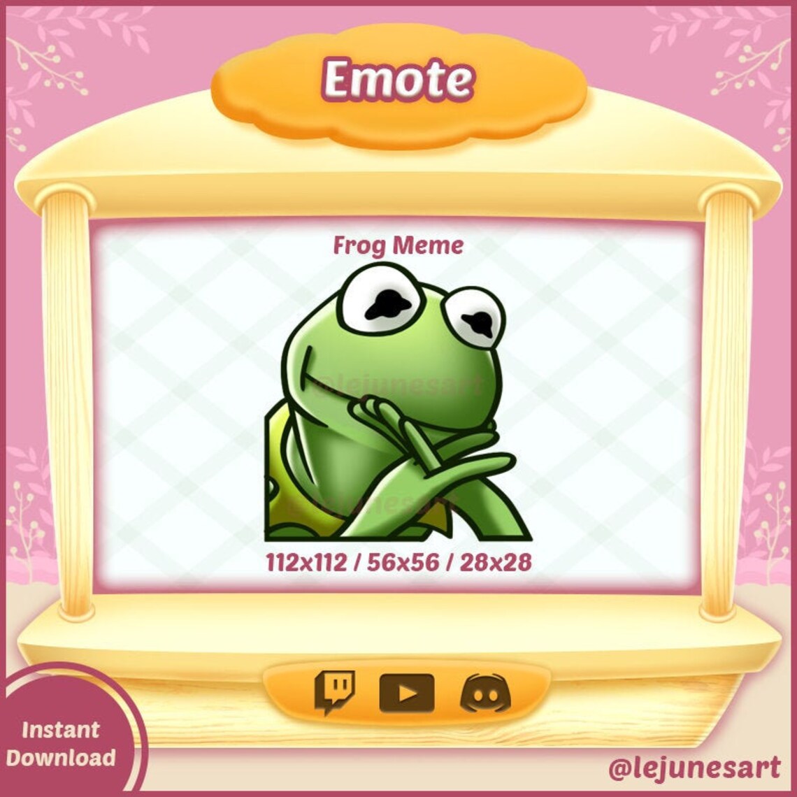 Frog Twitch emotes / Emote for twitch Discord and Youtube / | Etsy