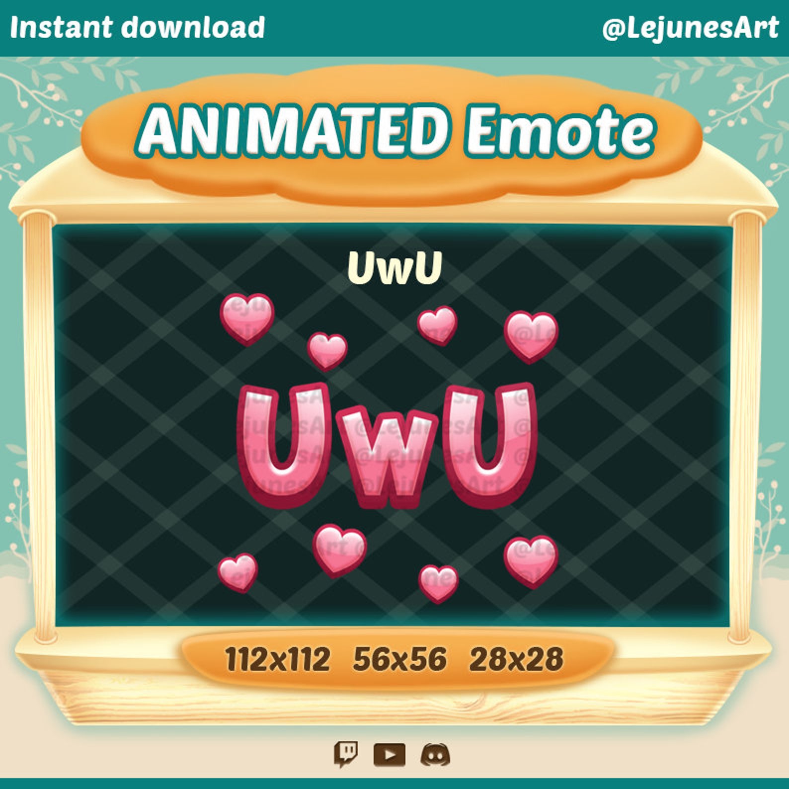 Animated Emote Uwu Text Twitch Emotes Slang Twitch Emote Youtube ...