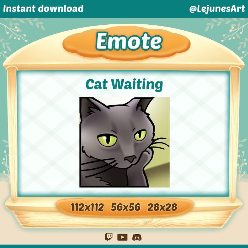 Cat Meme Twitch Emote Youtube Emote Discord Emote Community Emote ...