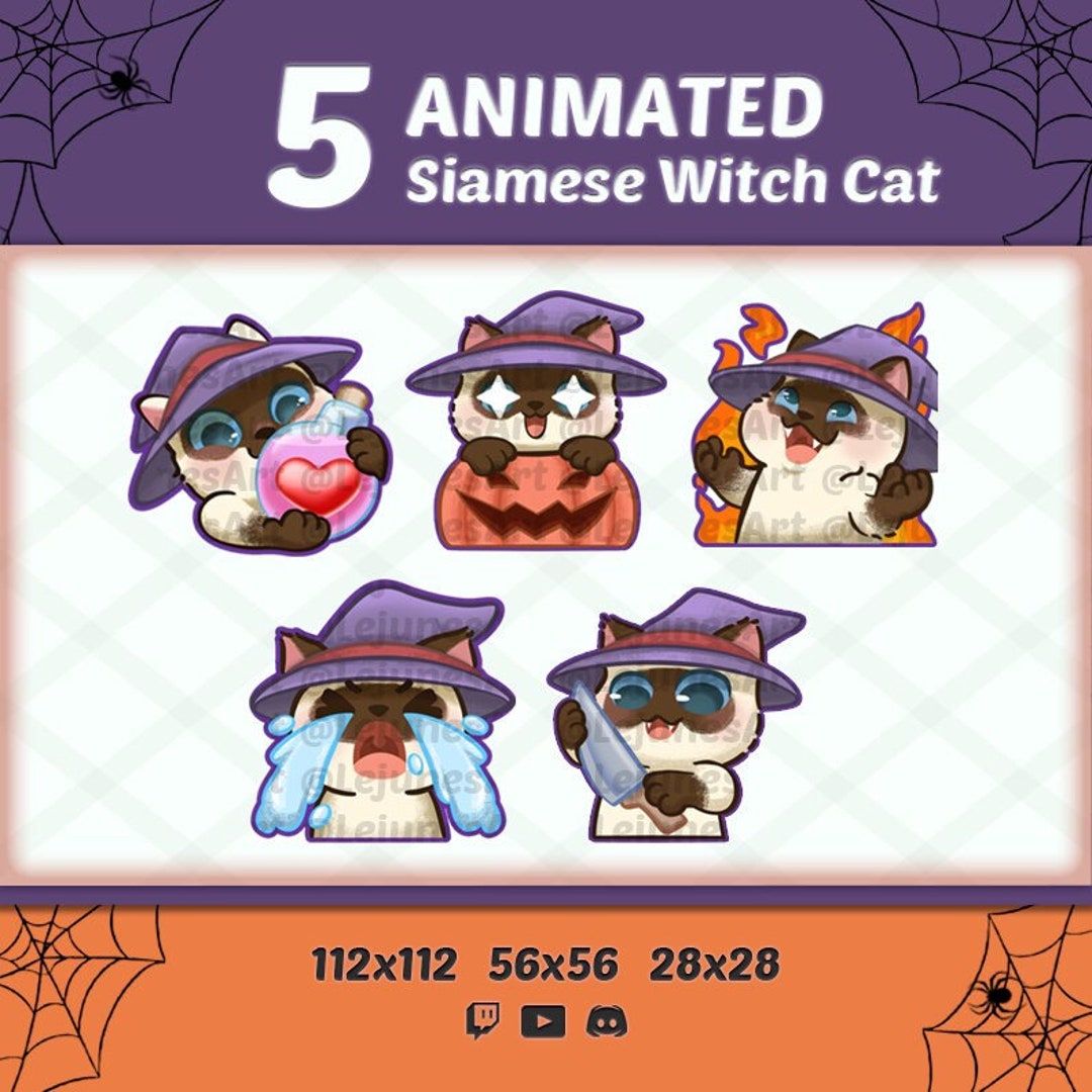 Animated Witch Cat Emote Siamese Cat Twitch Emotes Cat Animated Amote ... Animated Witch Cat Emote Siamese Cat Twitch Emotes Cat Animated Amote ...
