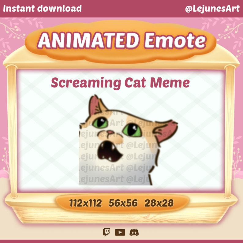 Animated Cat Emote Meme Twitch Emotes Twitch Emote Youtube Emote ...