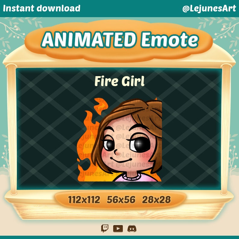 Girl Laughing in Front of Fire Meme Emote | Meme Twitch Emotes ...