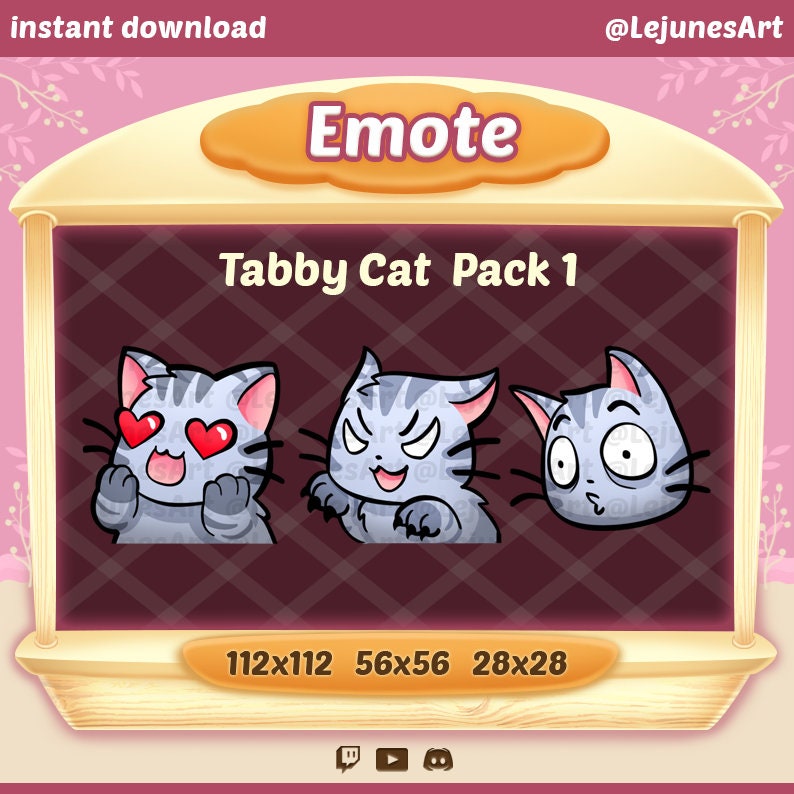 Cat Emote / Emotes for Twitch Youtube and Discord / Twitch - Etsy