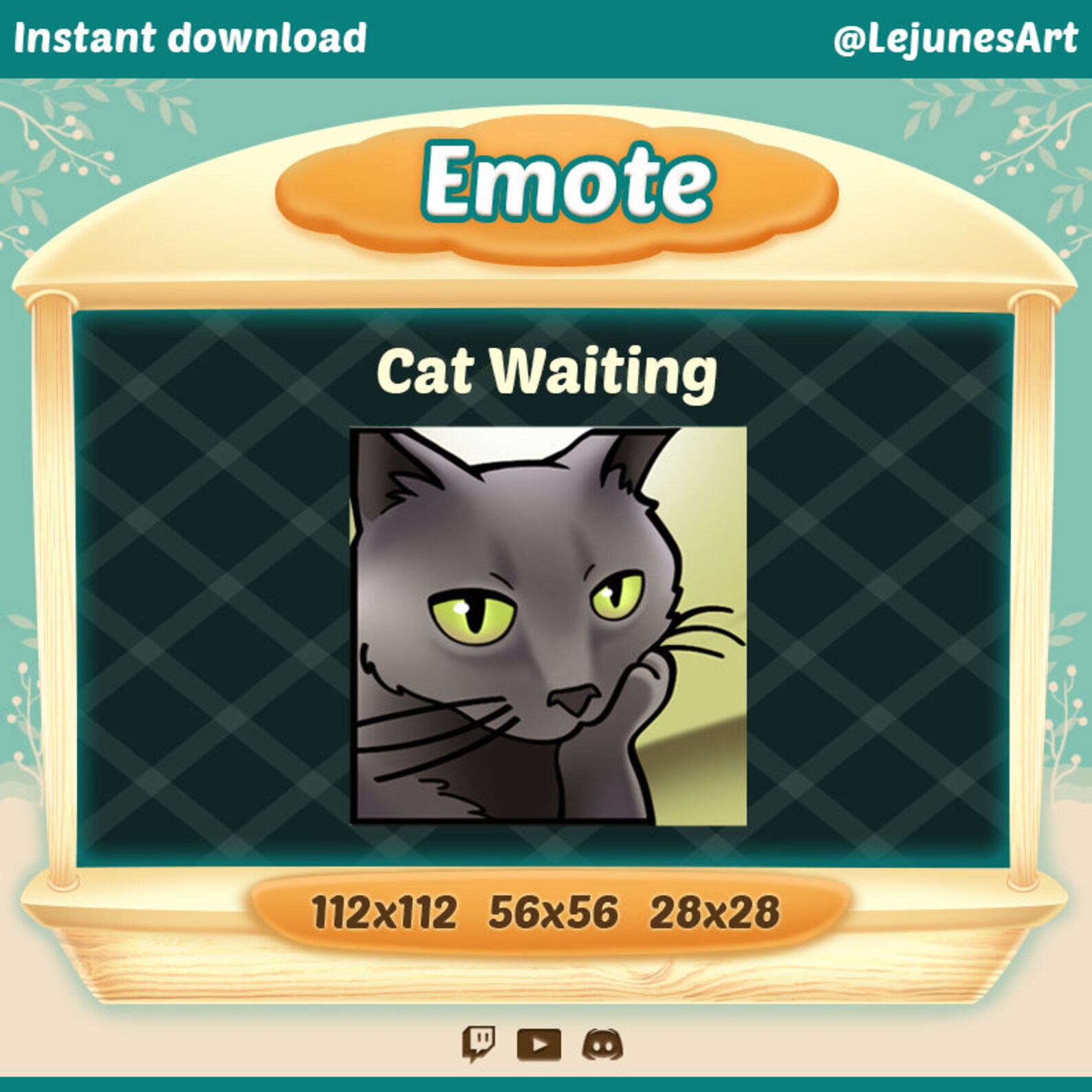 Cat Meme Twitch Emote Youtube Emote Discord Emote - Etsy