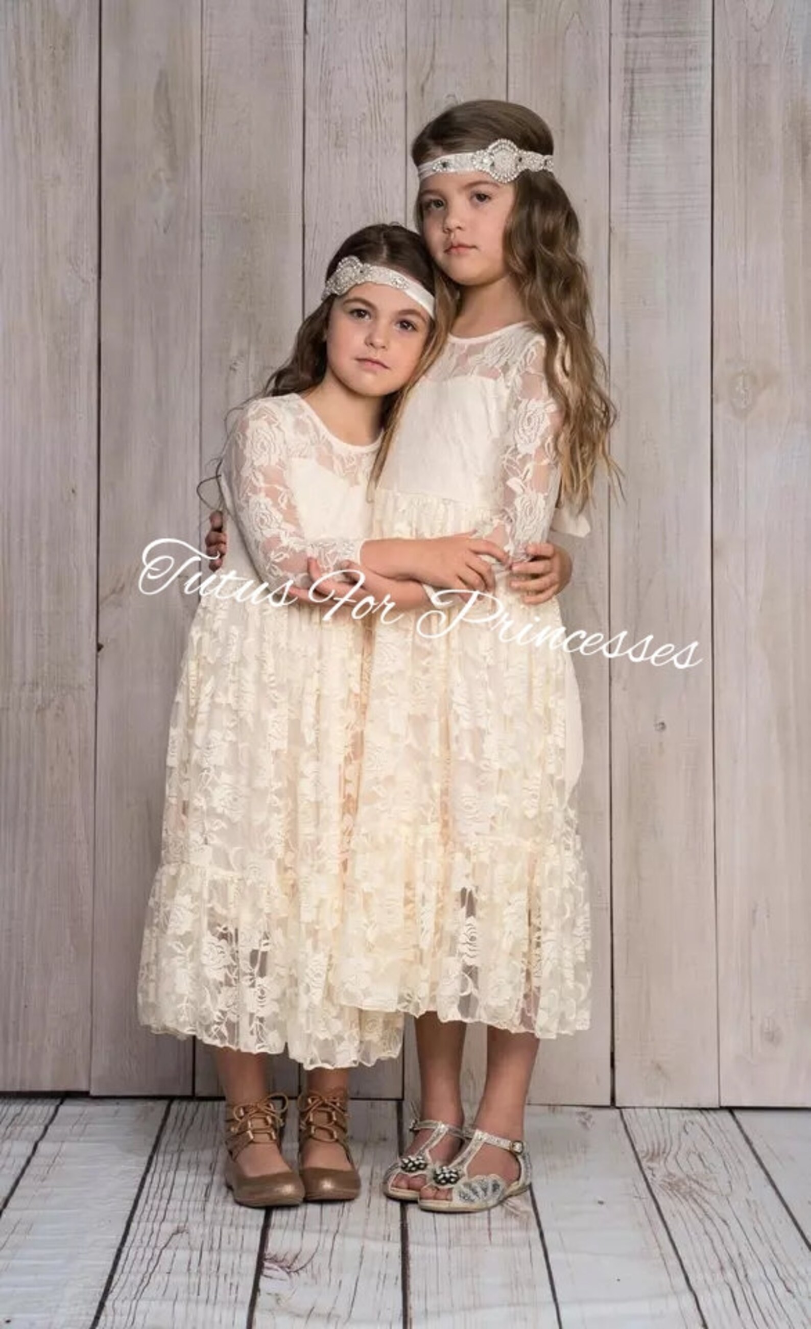 Princess Lace Flower Girl Dress Various Colours Wedding - Etsy