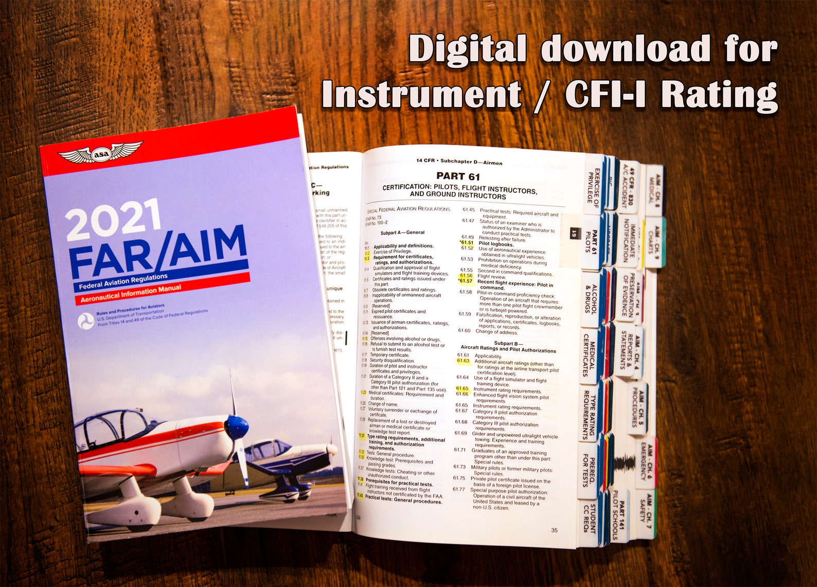 Digital Download - Instrument/cfii Pilot FAR/AIM Tabs - Etsy