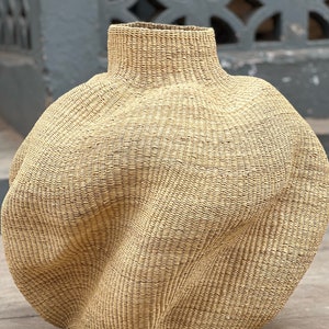 Plant Basket Wavy Basket Bolga Basket Floor Basket Flower Basket Plant ...