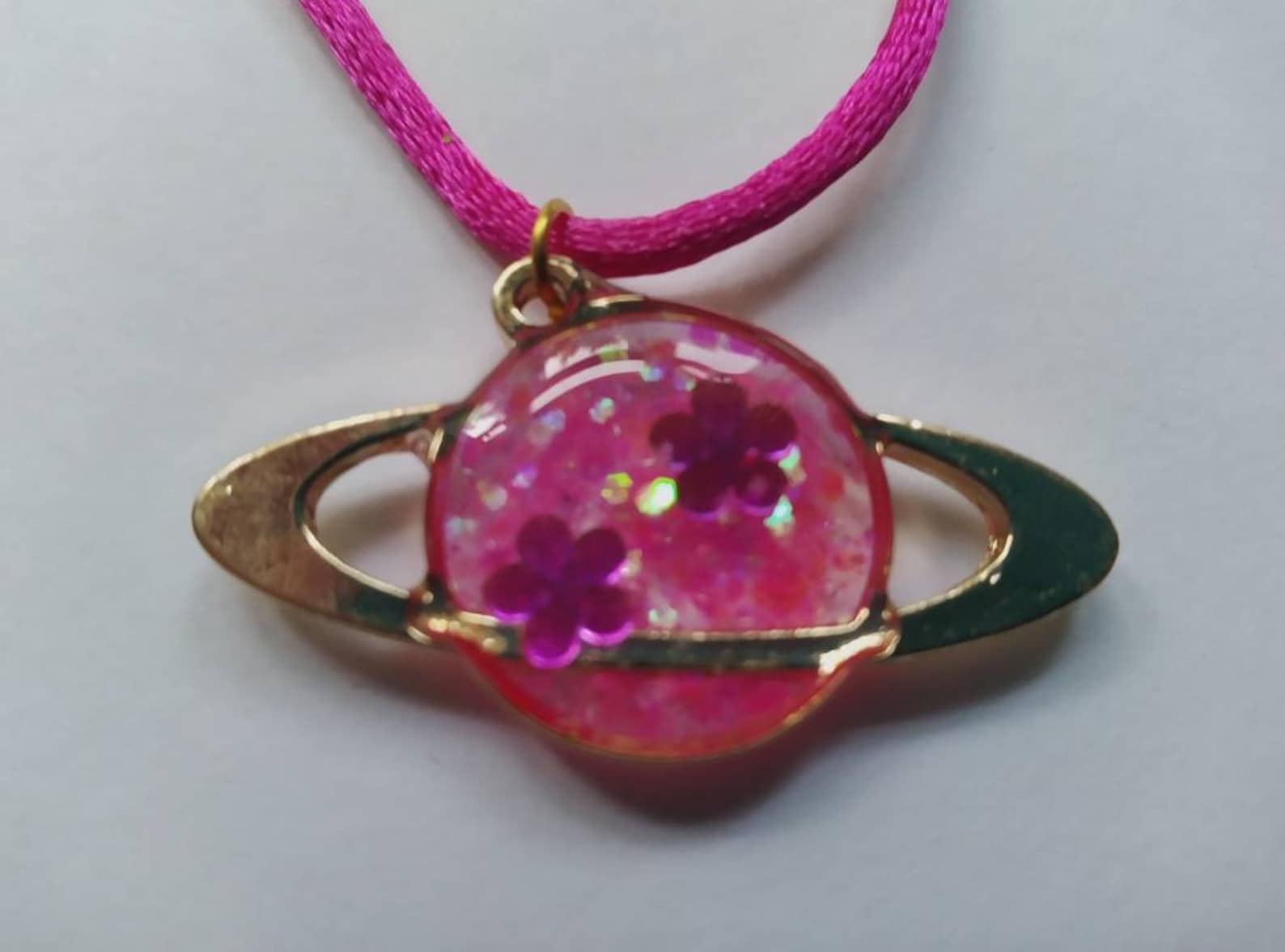 Floral Mini Planet Pendants - Etsy