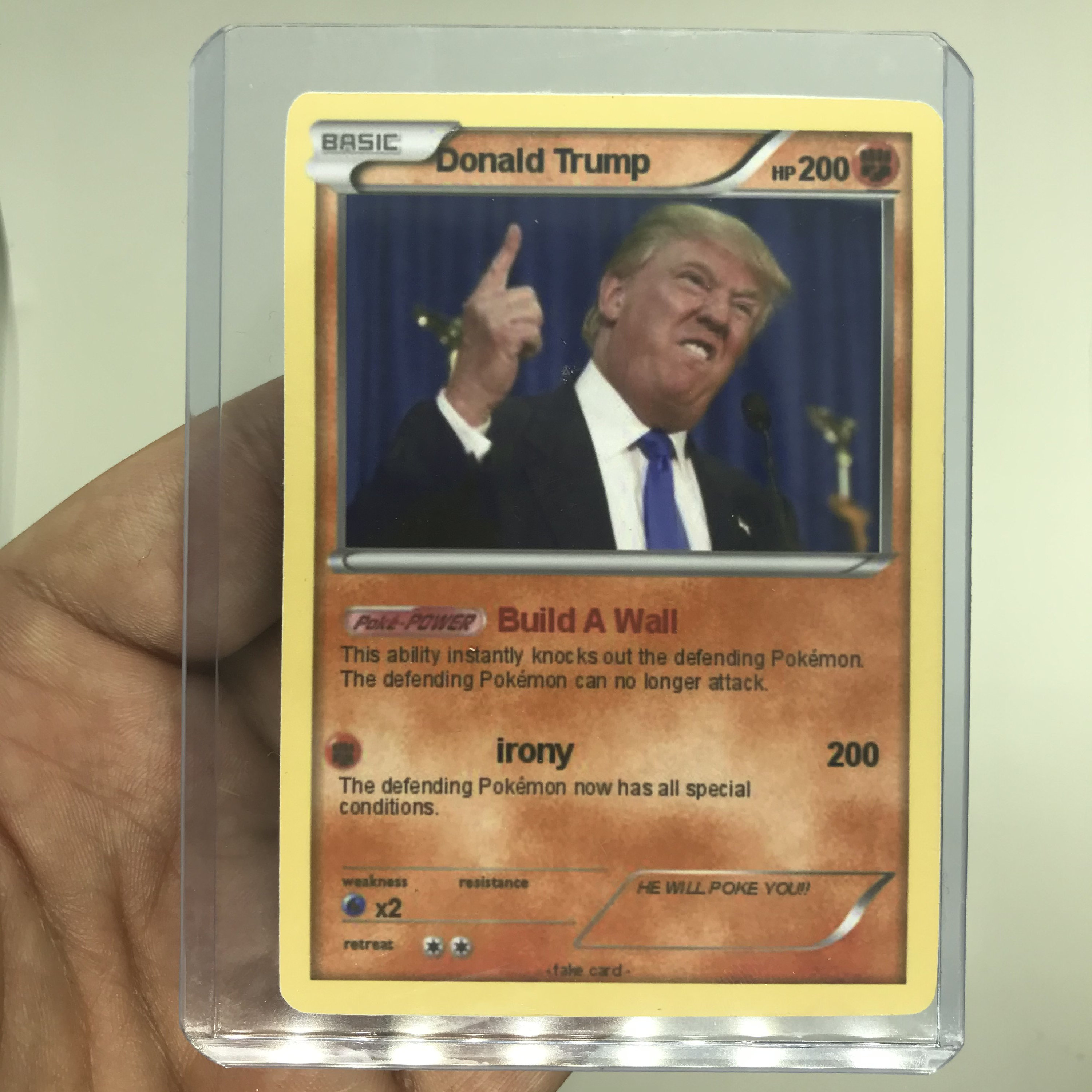 Donald Trump Pokémon Trading card | Etsy