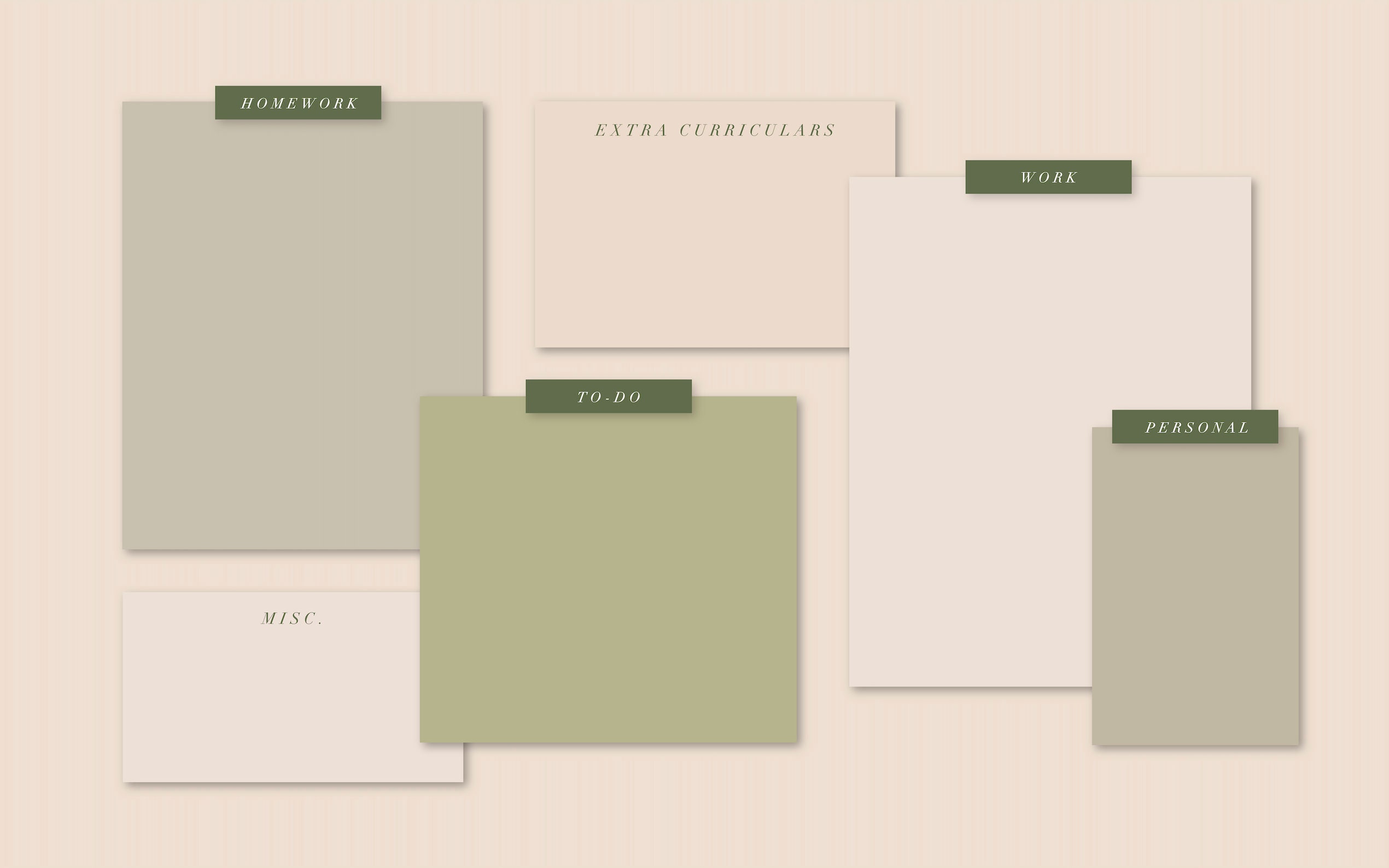 Desktop Wallpaper Organizer Sage pastel Green Ubicaciondepersonas 